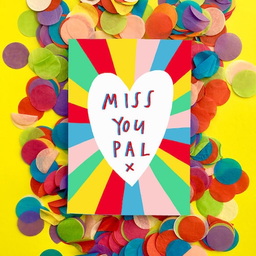 Miss You Card Miss You Postcards Miss You Cards for Kids - Etsy