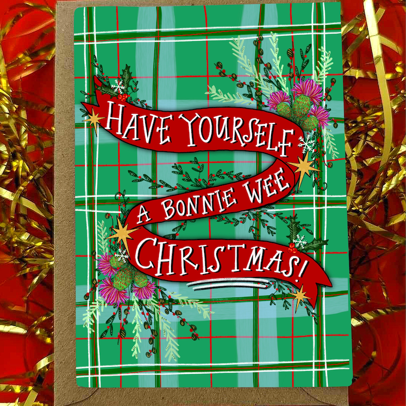 Scottish Christmas Cards - Etsy UK