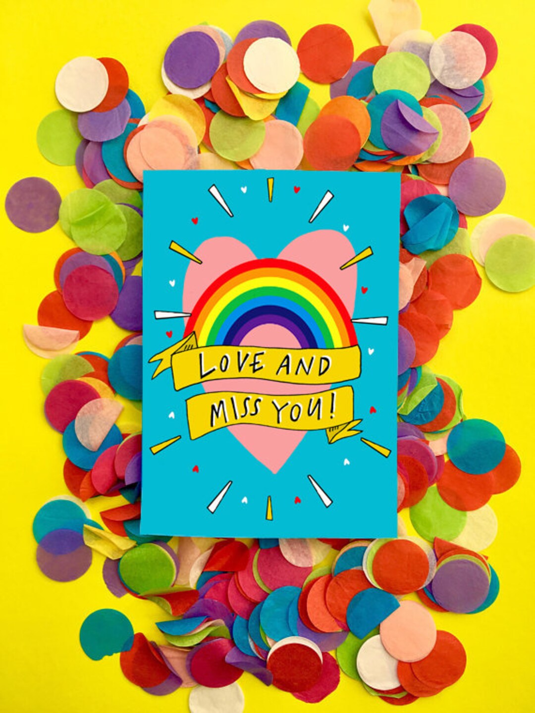 Buy Love and Miss You Lockdown Greetings Card Online in India - Etsy