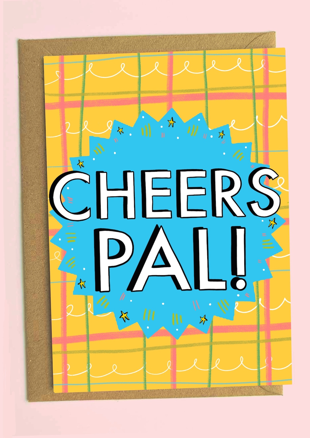 CHEERS PAL Scottish Thank You Card - Etsy