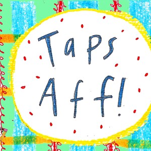 TAPS AFF Tote Bag, Scottish Slang Phrase Illustrated Tote, Tartan ...