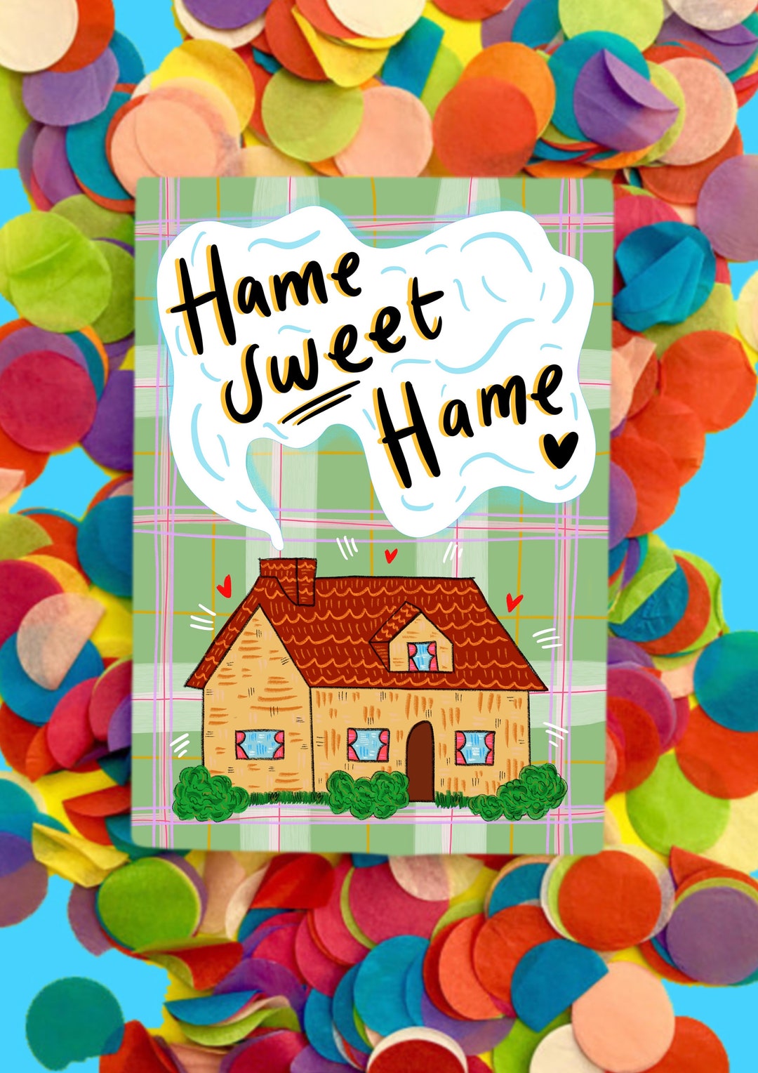 Hame Sweet Hame! Housewarming Card - Etsy