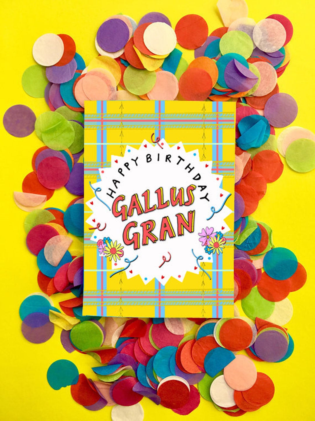 Happy Birthday GALLUS GRAN! Scottish Slang Greetings Card - Etsy