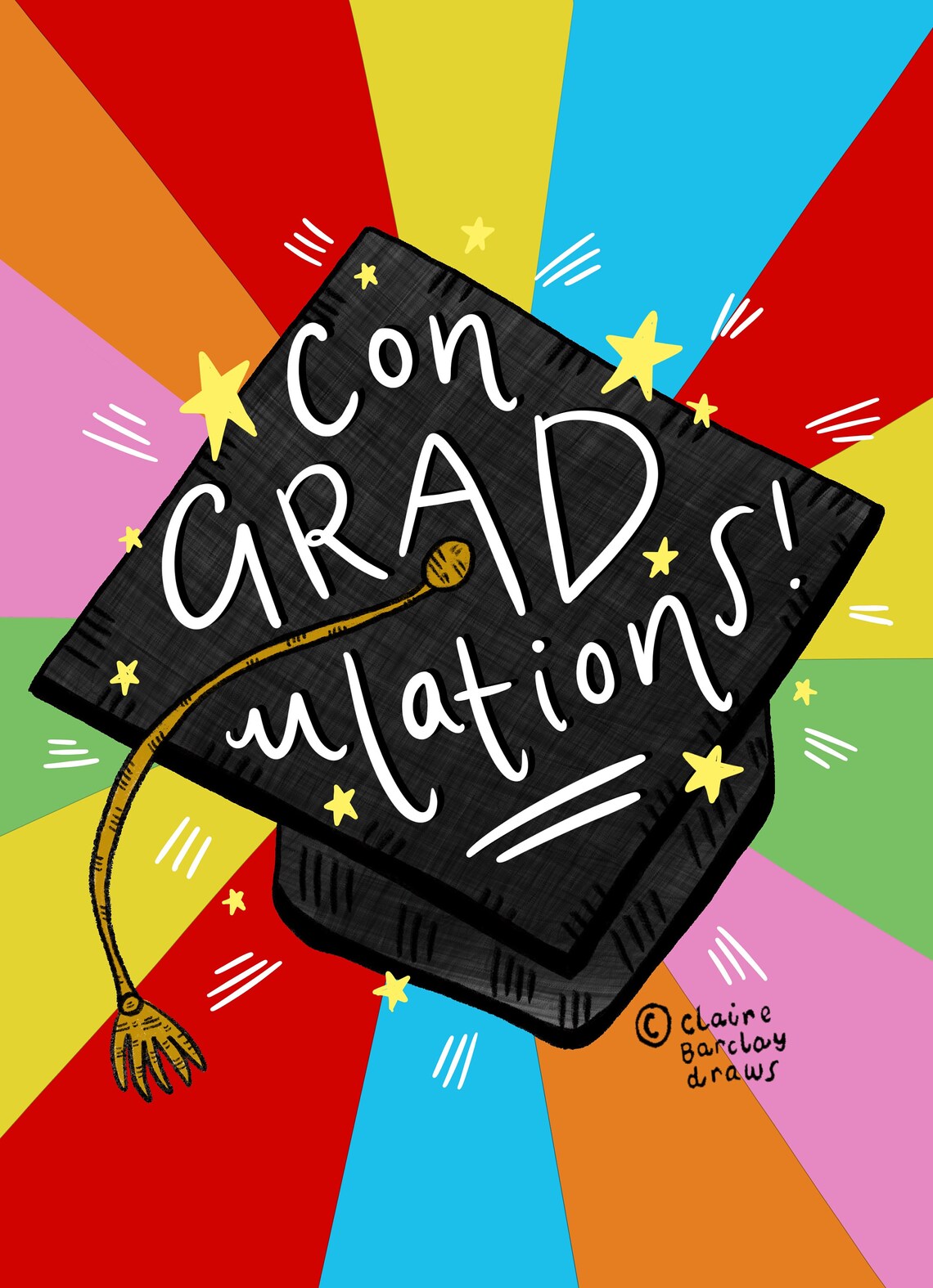 Congradulations! Graduation Congratulations Card - Etsy