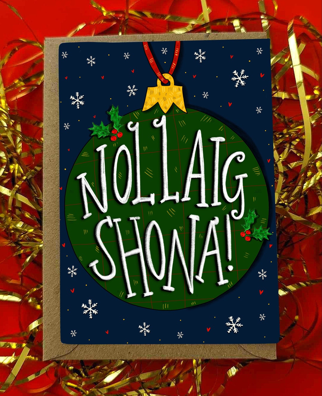 Nollaig Shona! Irish Gaelic Christmas Card - Etsy