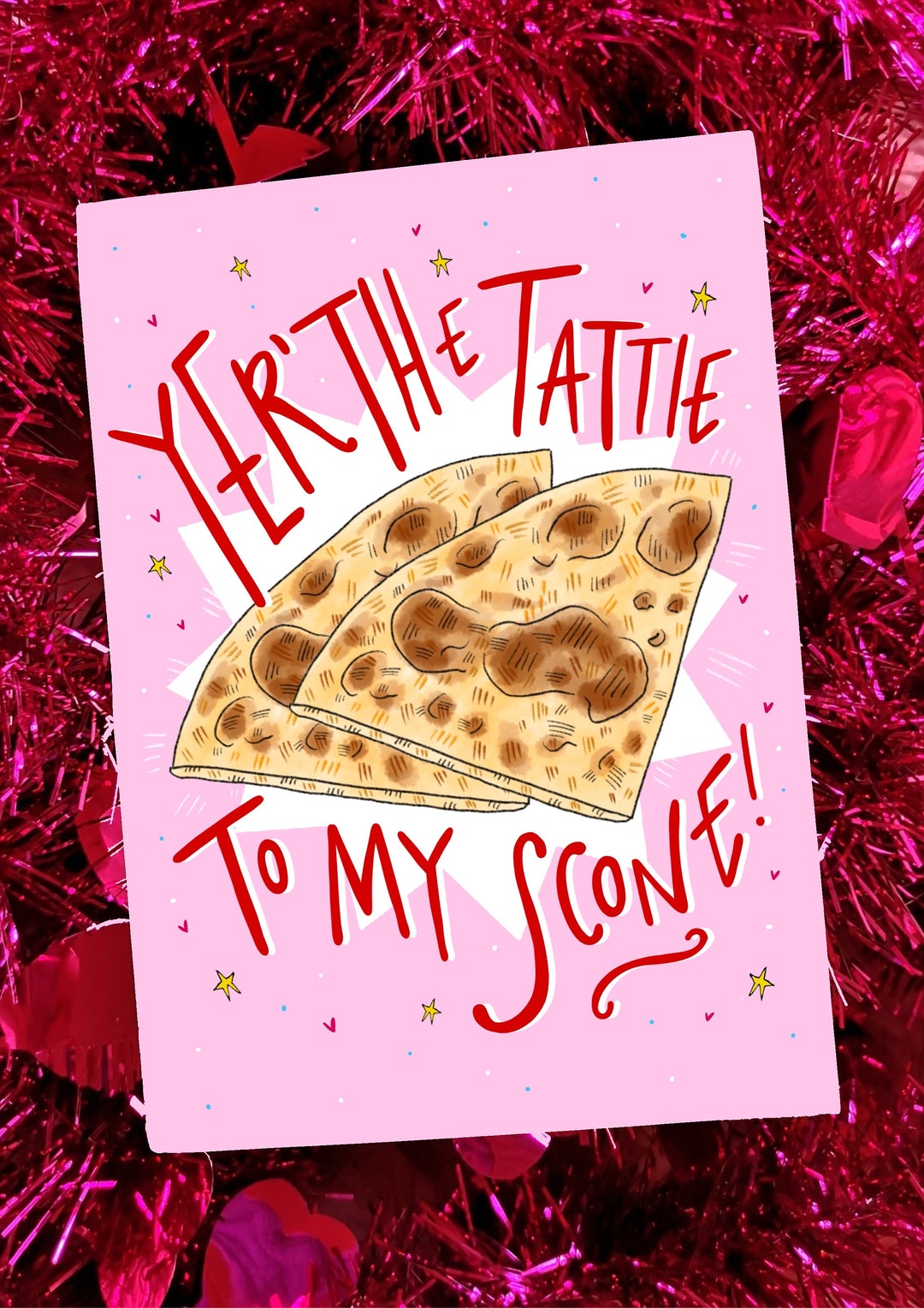 Yer’ the Tattie to My Scone! Scottish Valentines/love Card - Etsy UK