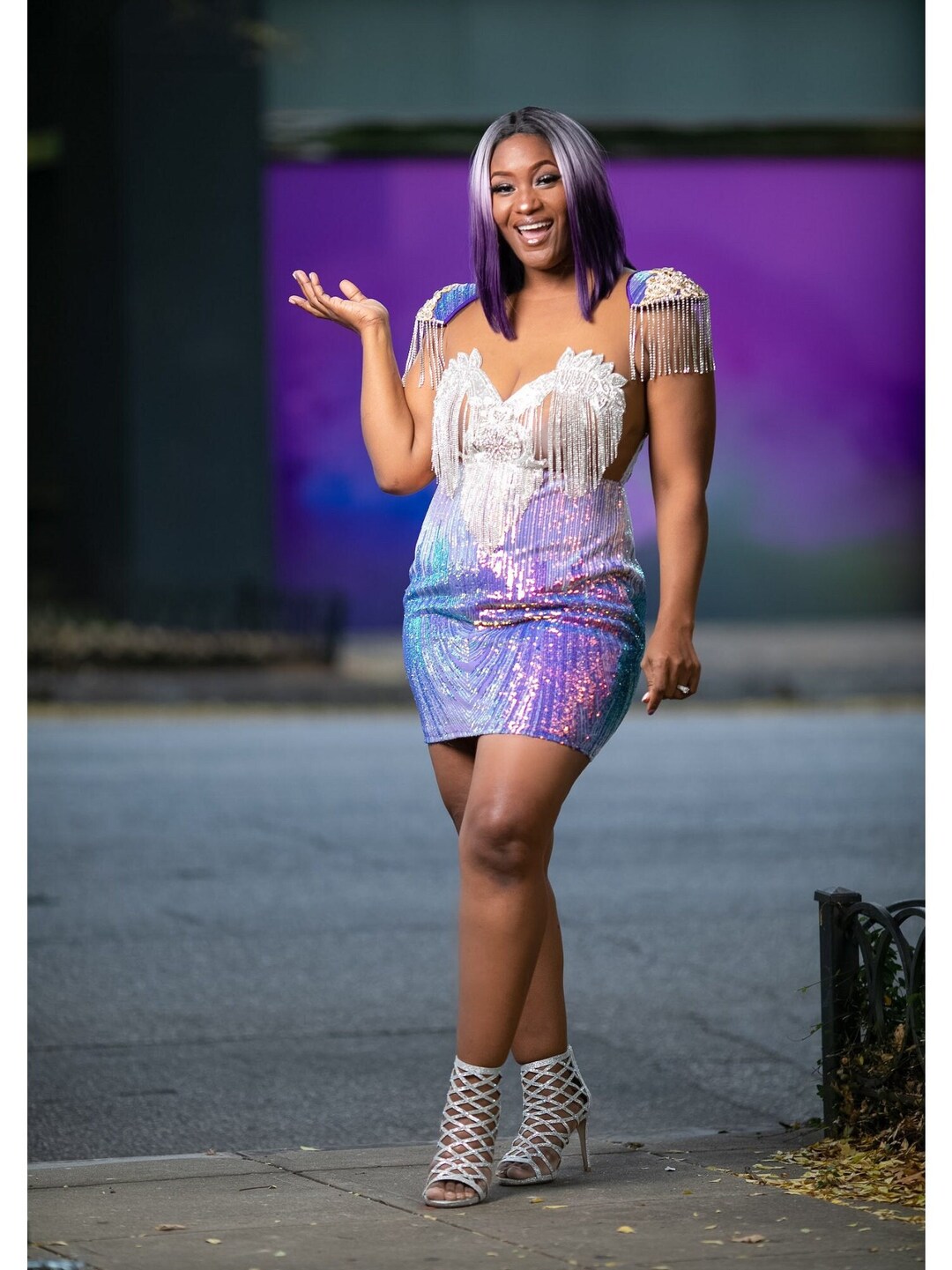 CELEBRATIONS DRESS/ Custom Party Dress, Sparkly, Rhinestones & Sequin ...