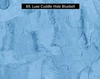 Blue Plush Fabric | Etsy