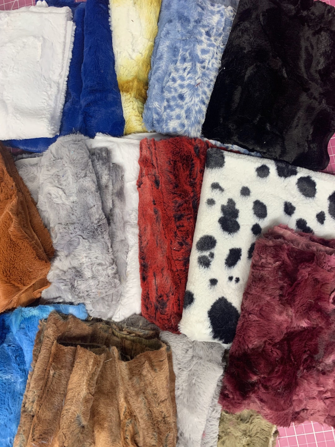 Shannon LUXE Minky Scrap Pack Prints, Solids, Tie Dyes, Embossed ...