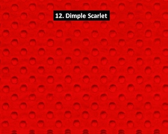 Scarlet Cuddle Dimple Minky From Shannon Fabrics - Etsy