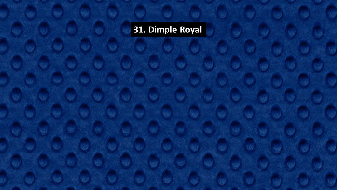Remnant! Various Sizes Royal Blue Dimple Dot Shannon Fabrics Minky - Etsy