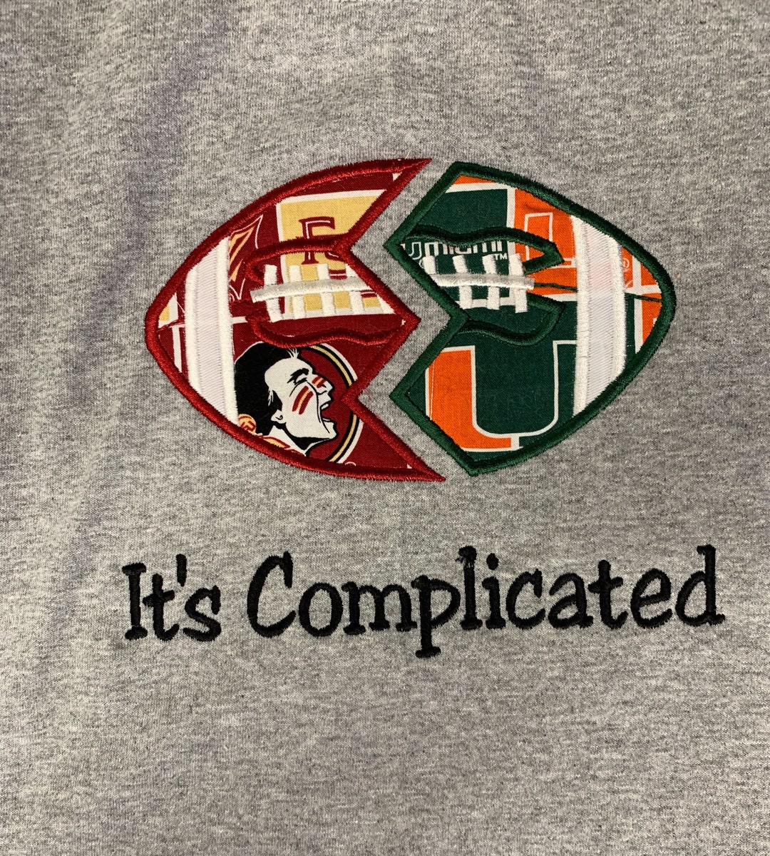 Custom Cracked Football House Divided Tee Sweatshirt or Hoodie With ...