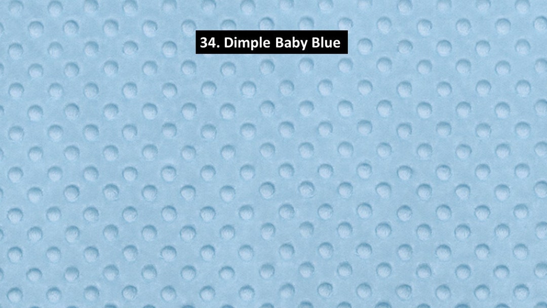 Cuddle Baby Blue Dimple Dot Minky Premier Shannon Fabric by the Half ...