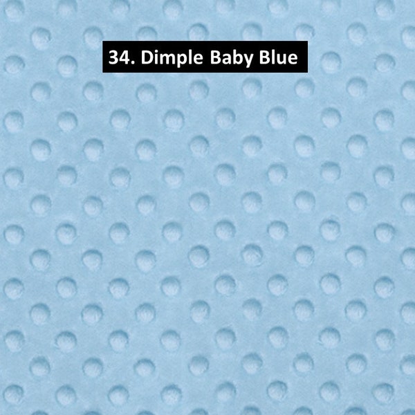 Baby Blue Minky Dot Fabric - Etsy