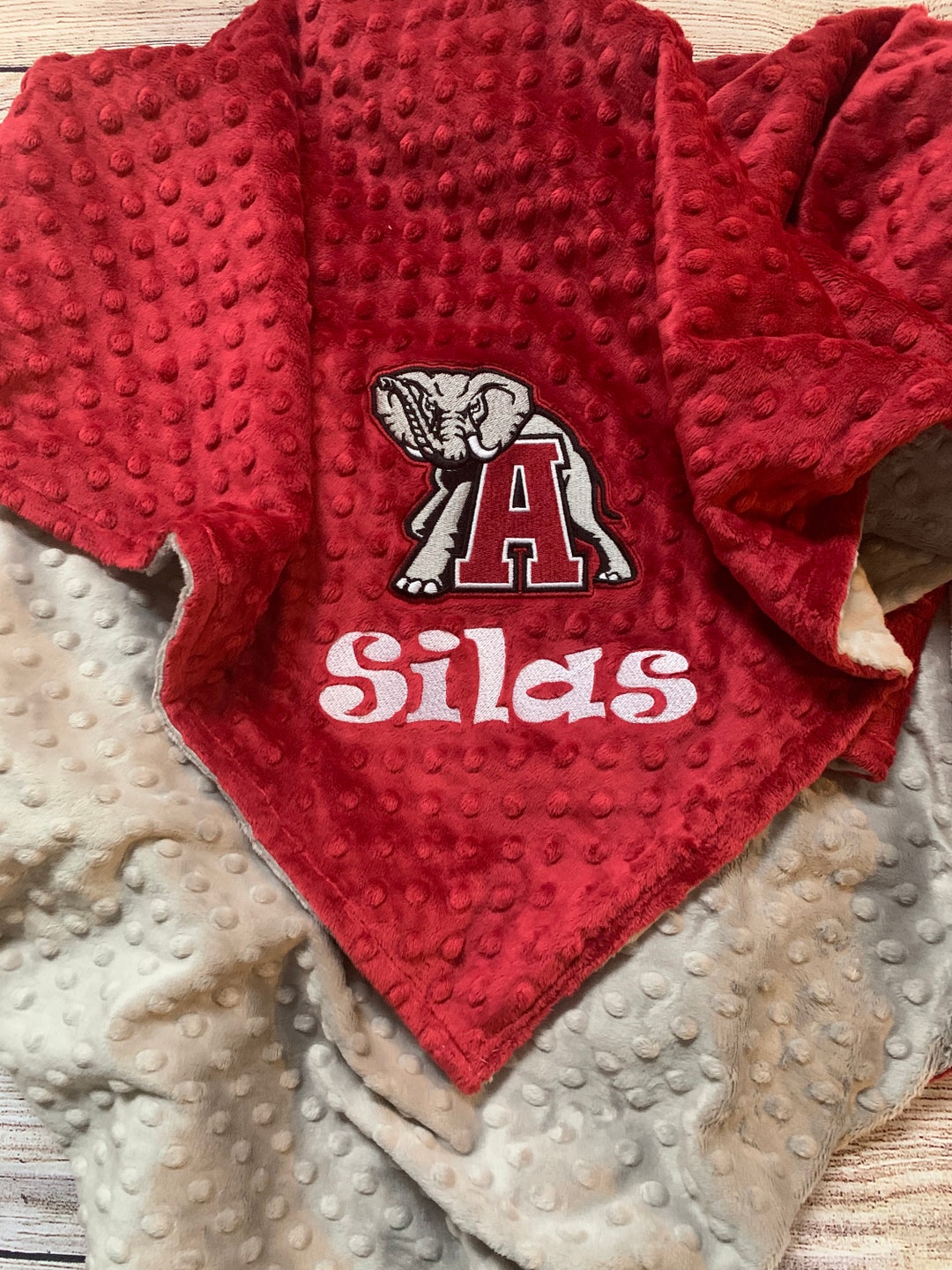 Licensed 213 Alabama Baby Blanket Roll Tide Blanket Alabama Adult ...