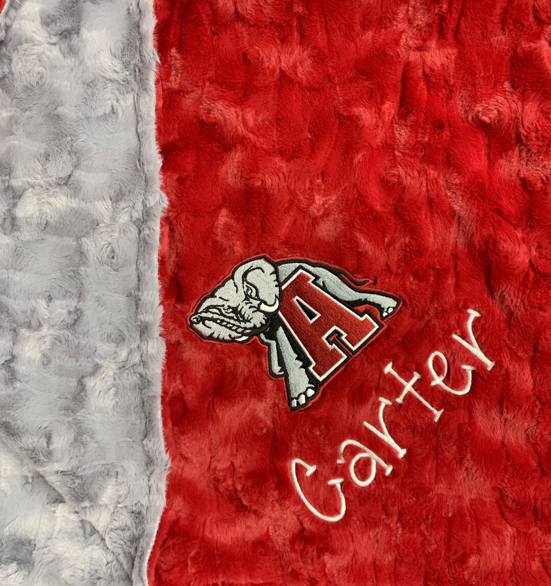 Licensed University of Alabama Plush Minky Blanket - Etsy