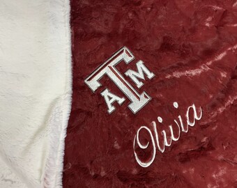 Texas A&m Baby Blanket - Etsy