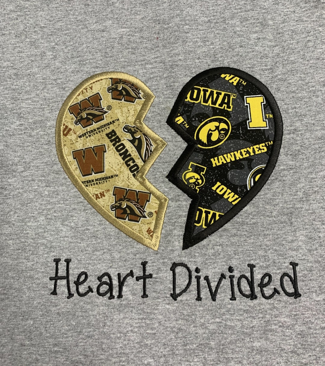 Custom House Divided Tee With Customizable Teams Infant to 4XL - Broken ...