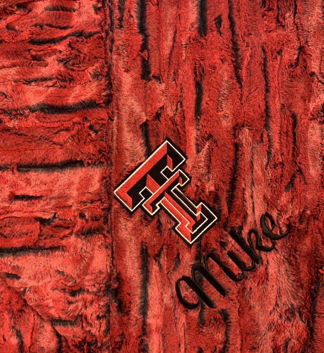 Custom Personalized Licensed Texas Tech TT Red Raiders Minky - Etsy