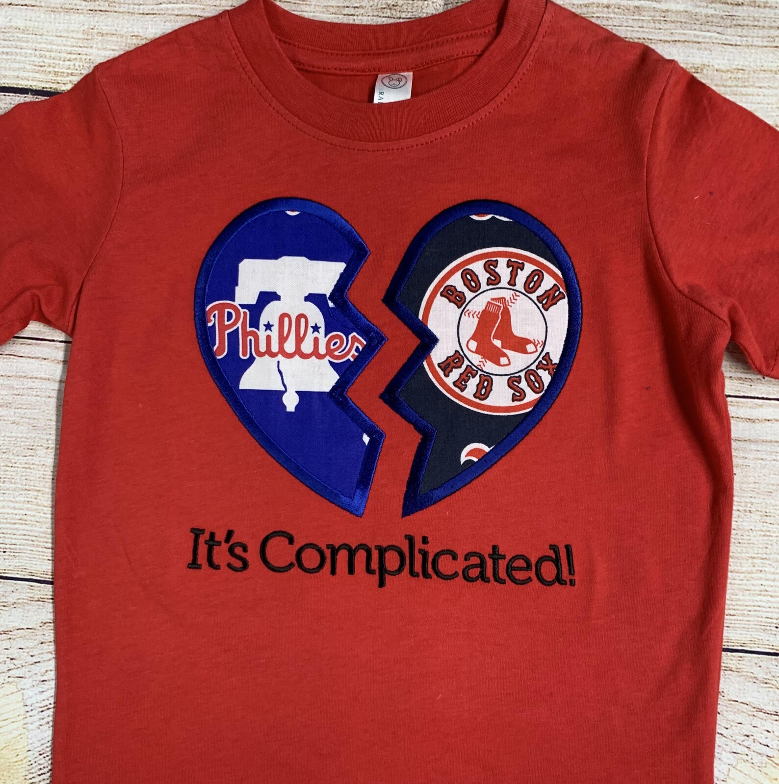 House Divided Team Shirt: It's Complicated Broken Heart Tee - Etsy