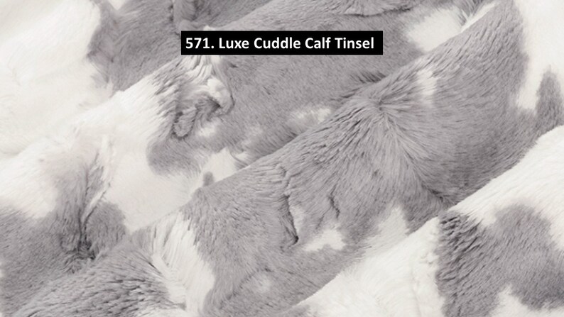 REMNANT 20" X 60" Gray White Silver Calf Cow Hide Minky Fabric - Etsy