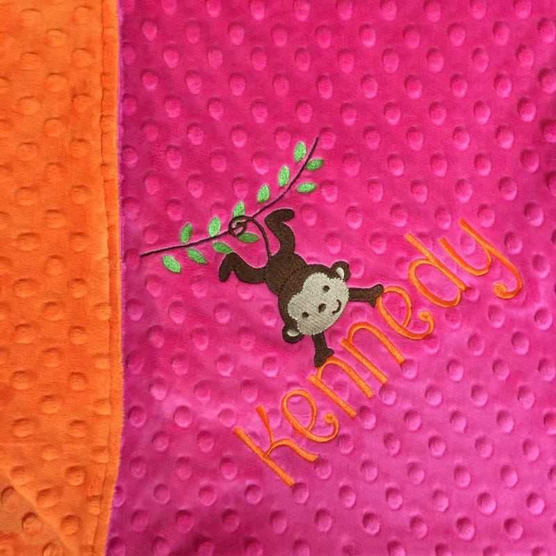 Monkey Baby Blanket - Etsy