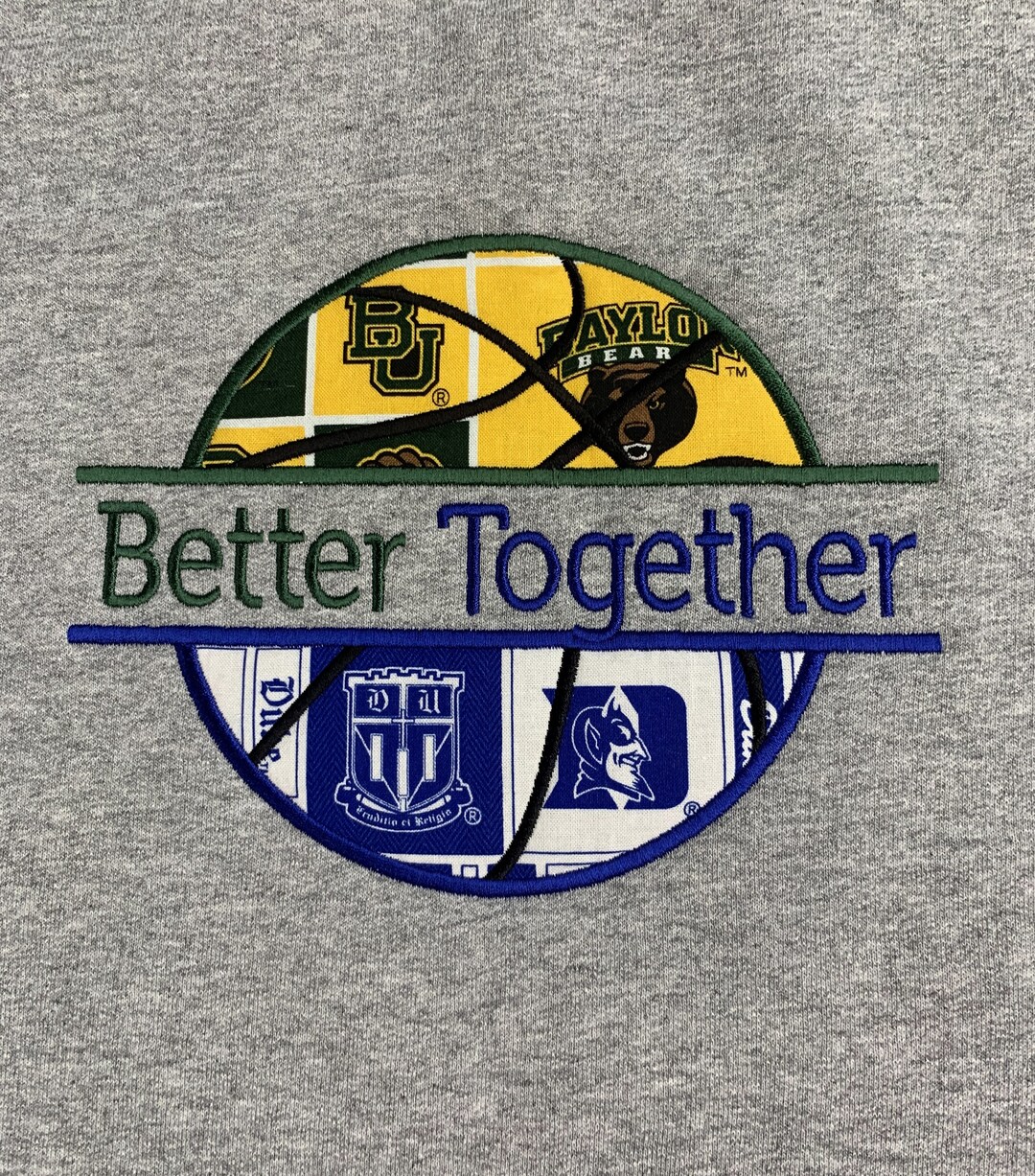 Better Together House Divided College Tee Split Basketball Design 2 ...