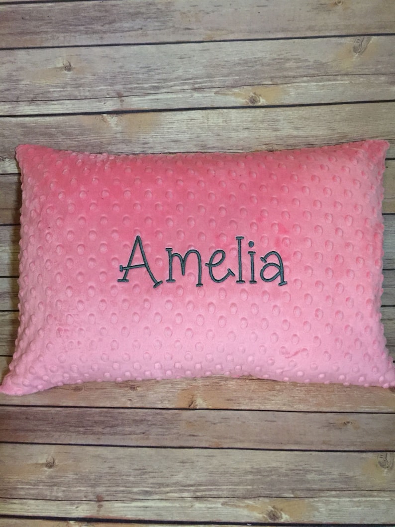 Pink Toddler Pillow Pink Travel Pillow Personalized Pillow | Etsy