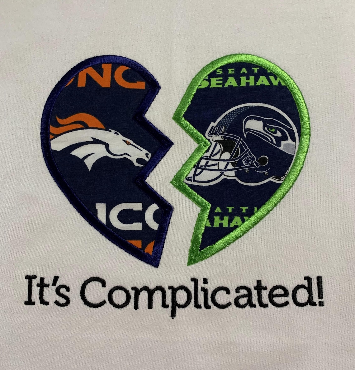 House Divided Team Shirt: It's Complicated Broken Heart Tee - Etsy