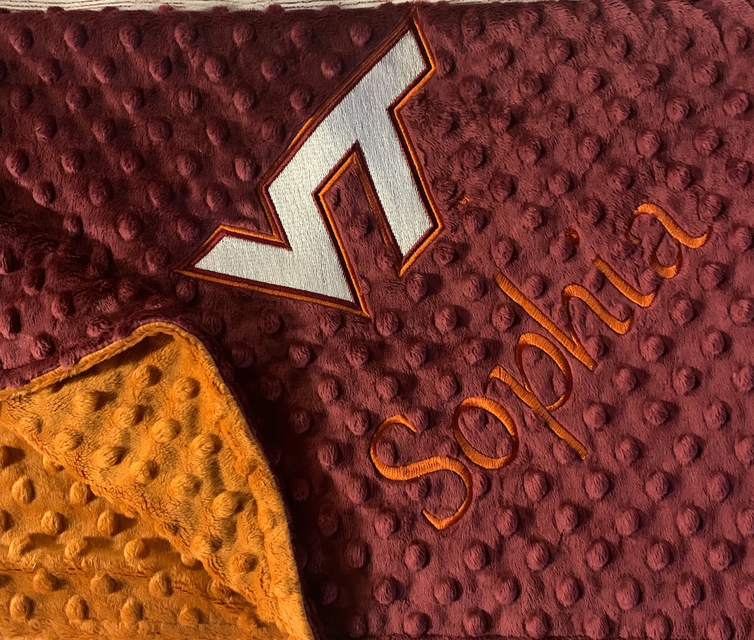 Licensed Virginia Tech Baby Blanket VT Blanket Hokies Nursery - Etsy