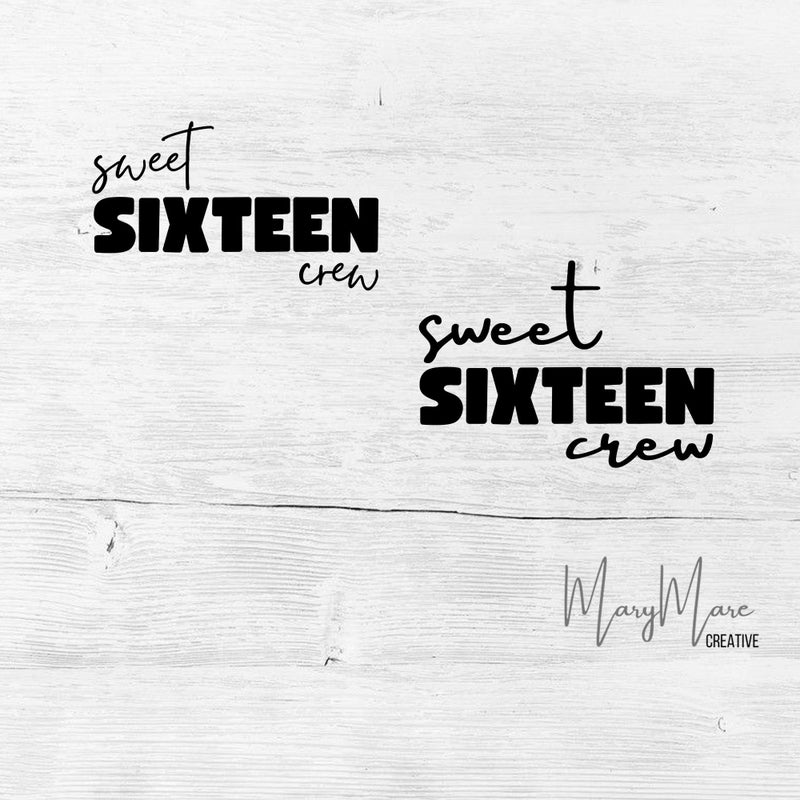 Sweet Sixteen Logo Design - Etsy