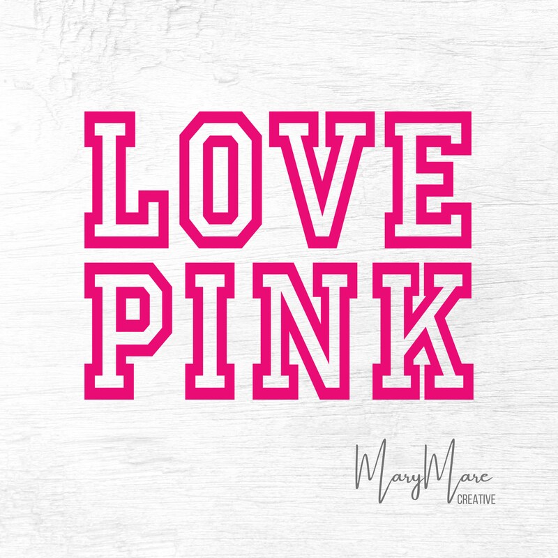 Victorias Secret Pink Svg - Etsy