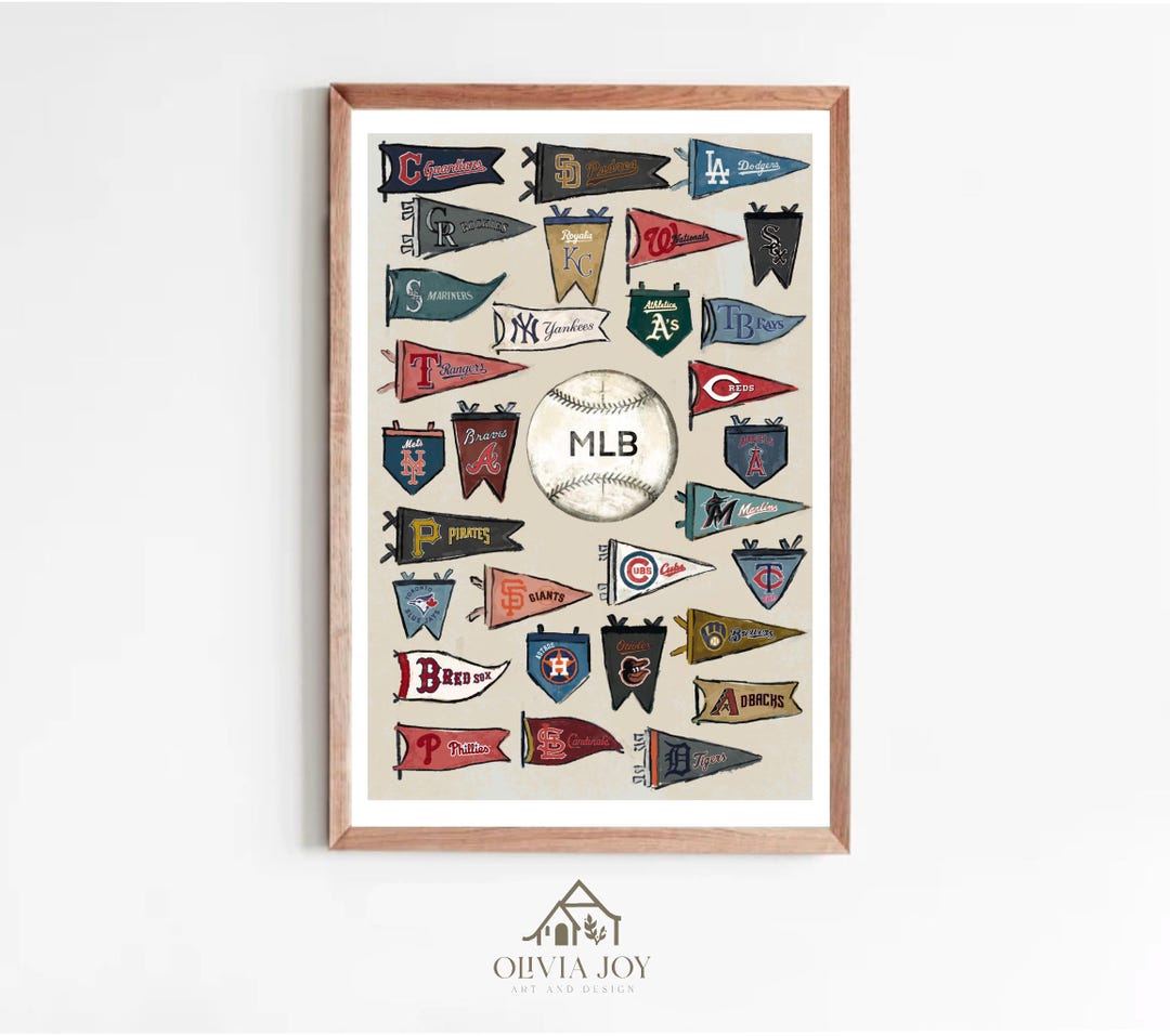 Vintage MLB Poster Digital Download - Etsy