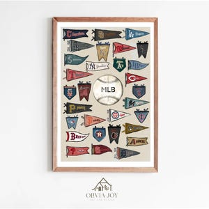 Vintage MLB Poster Digital Download - Etsy