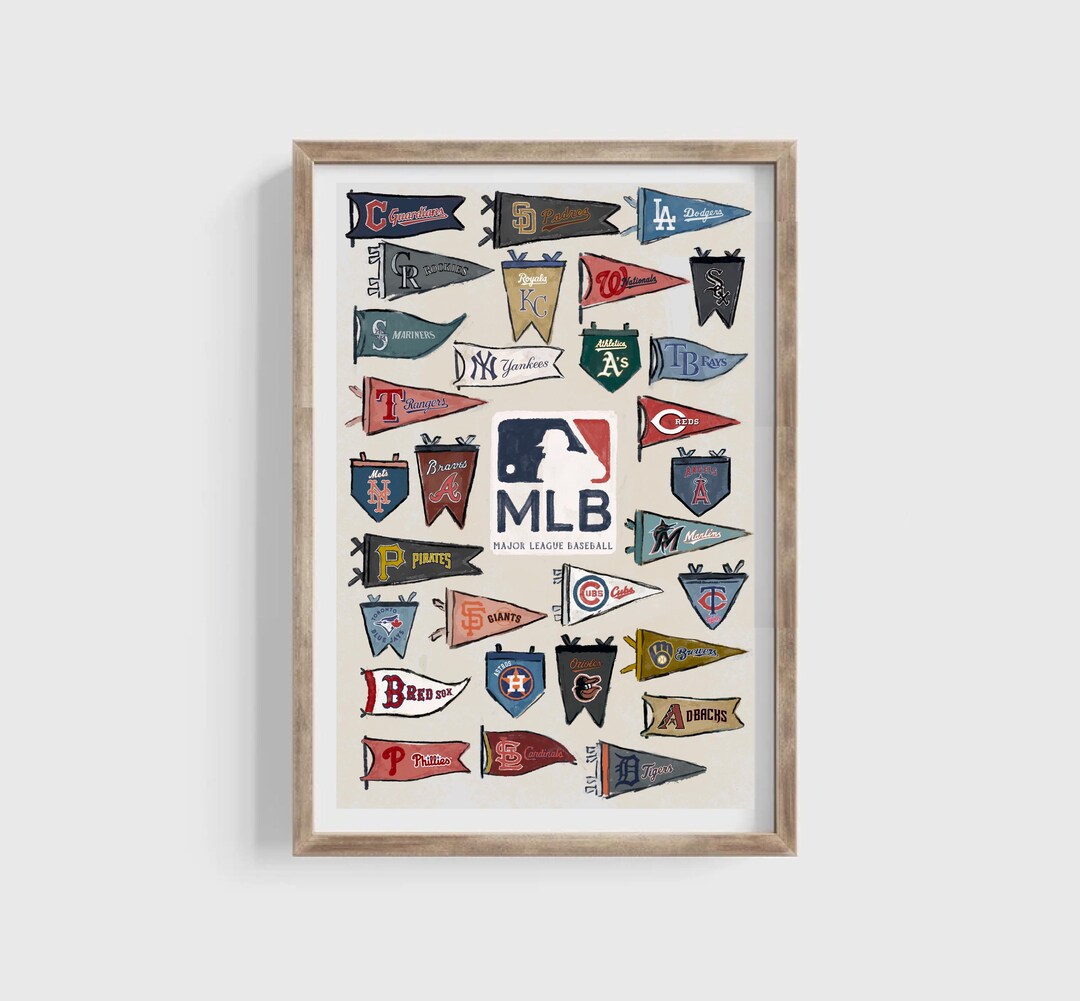 Vintage MLB Poster Digital Download - Etsy