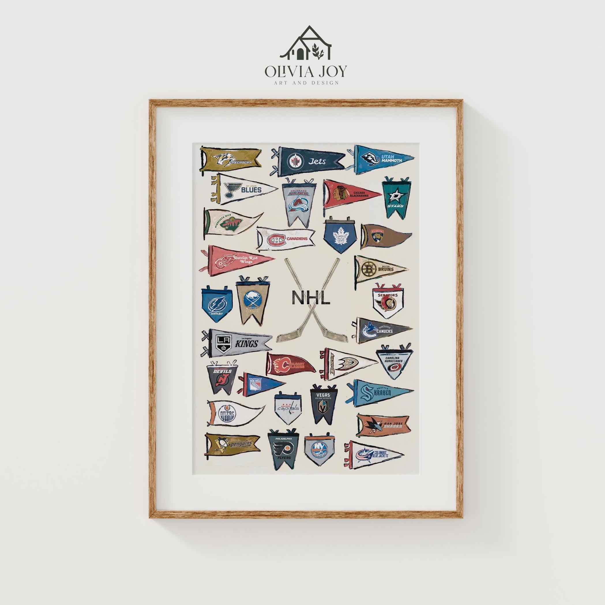 Vintage NHL Poster Digital Download - Etsy