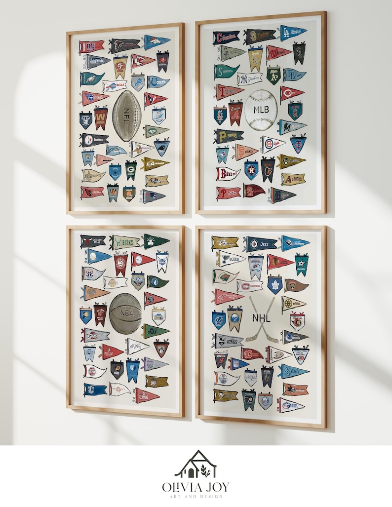 Sports Poster Bundle (physical Prints) - Etsy