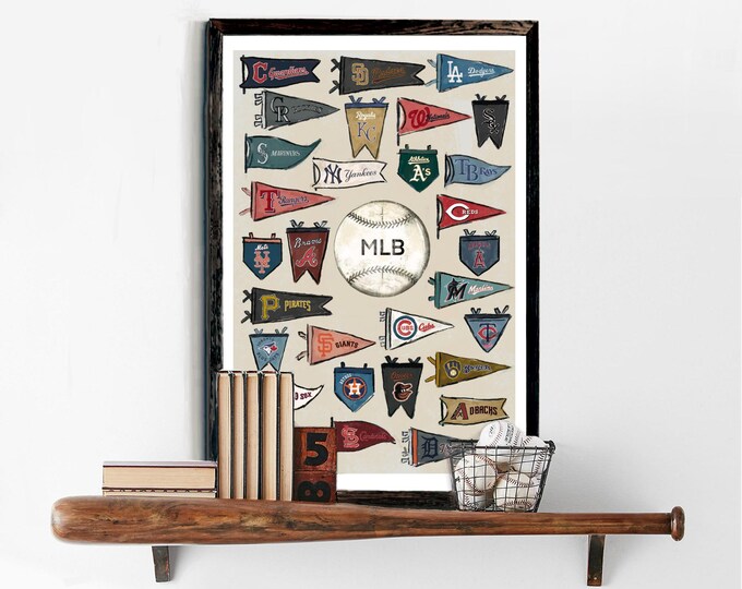 Vintage MLB Poster Digital Download - Etsy