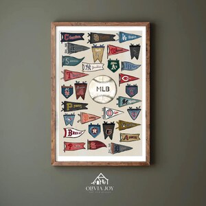 Vintage MLB Poster Digital Download - Etsy