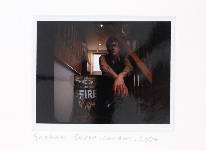 GRAHAM COXON London 2001, Unique Mounted Vintage Polaroid, Signed by ...