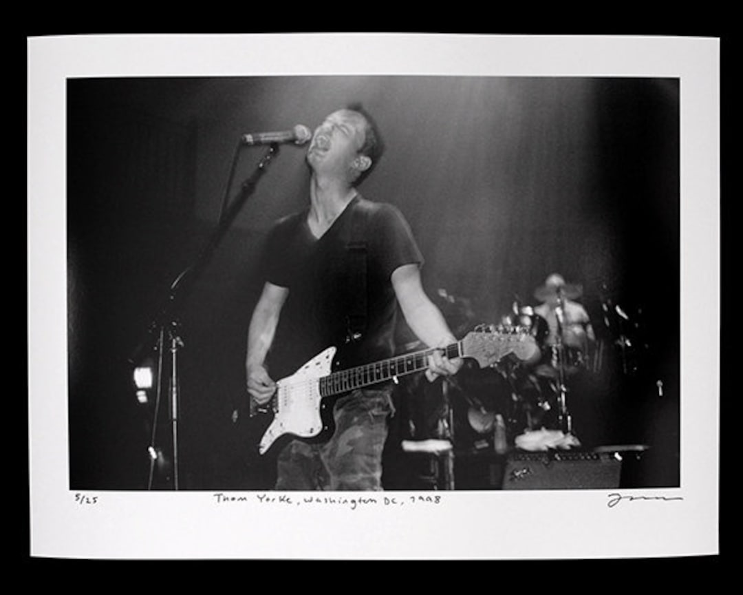 THOM YORKE of Radiohead Washington DC 1997, Limited Edition Print ...