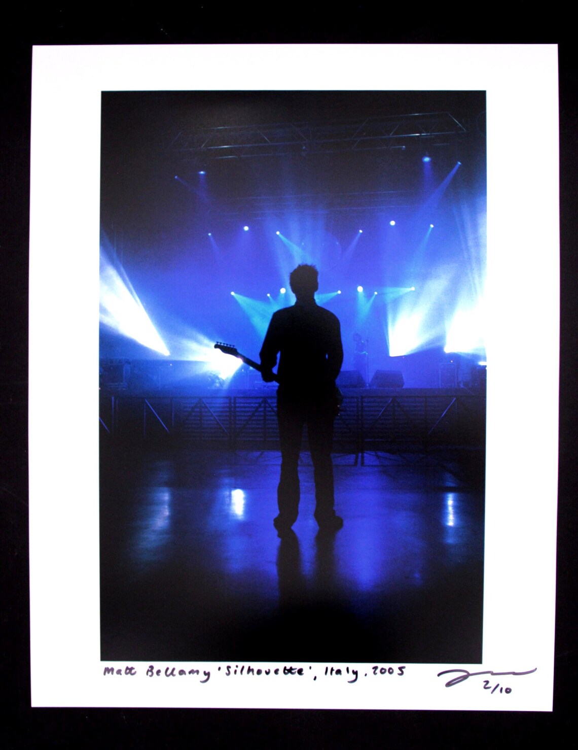 MATT BELLAMY of MUSE 'silhouette' Italy 2001, Limited Edition Print ...