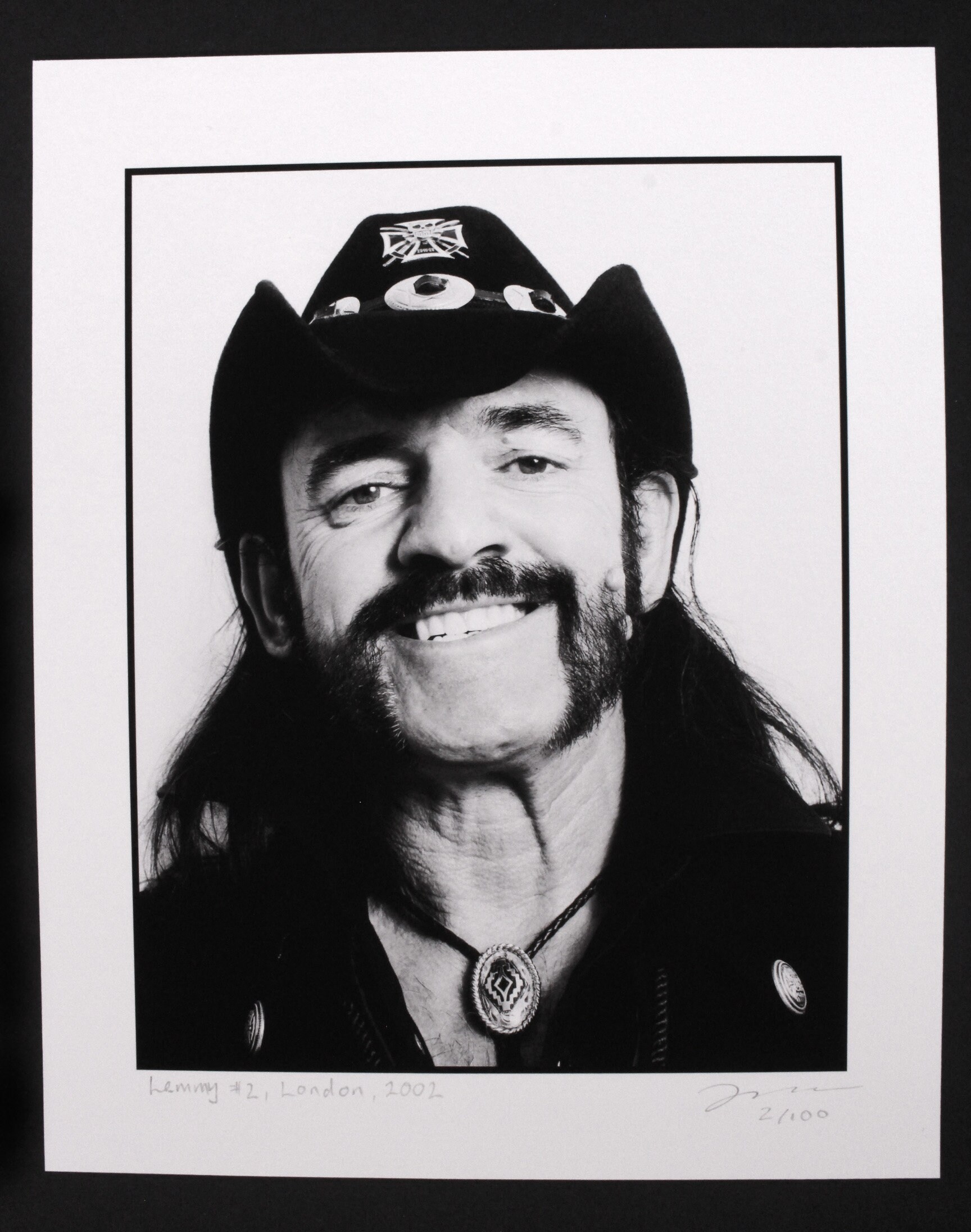 LEMMY KILMISTER of MOTORHEAD 'grinning' London 2002, Limited Edition ...