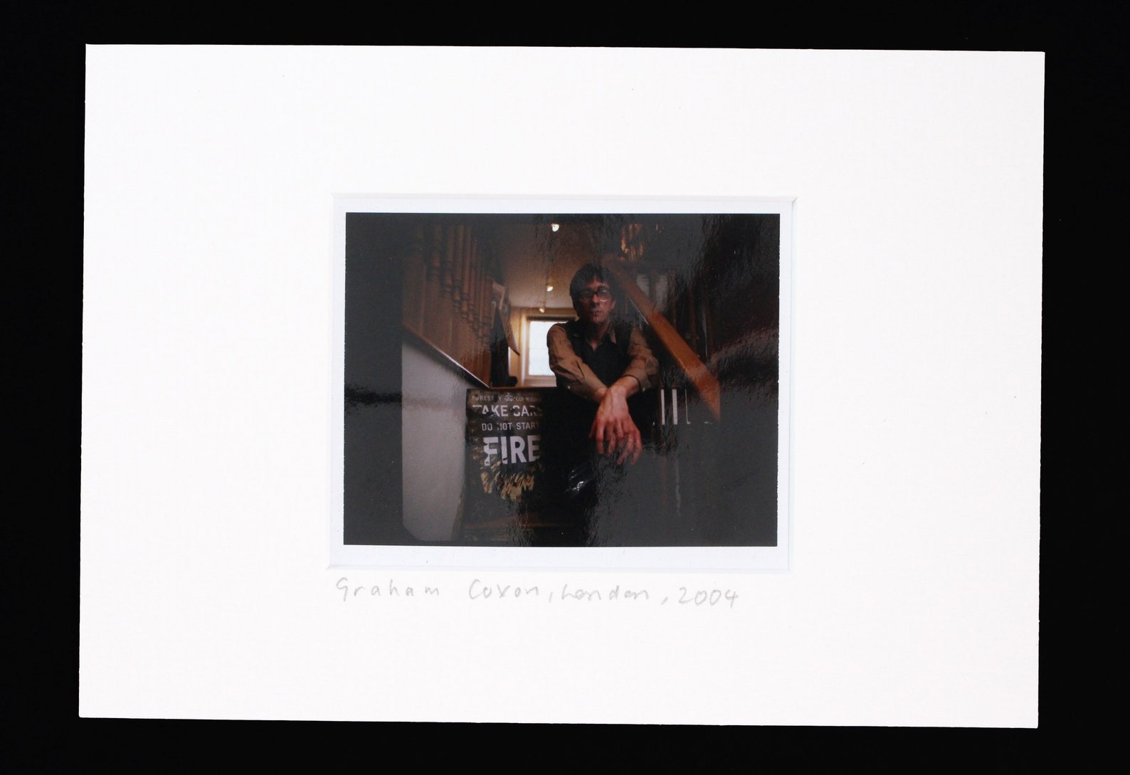 GRAHAM COXON London 2001, Unique Mounted Vintage Polaroid, Signed by ...