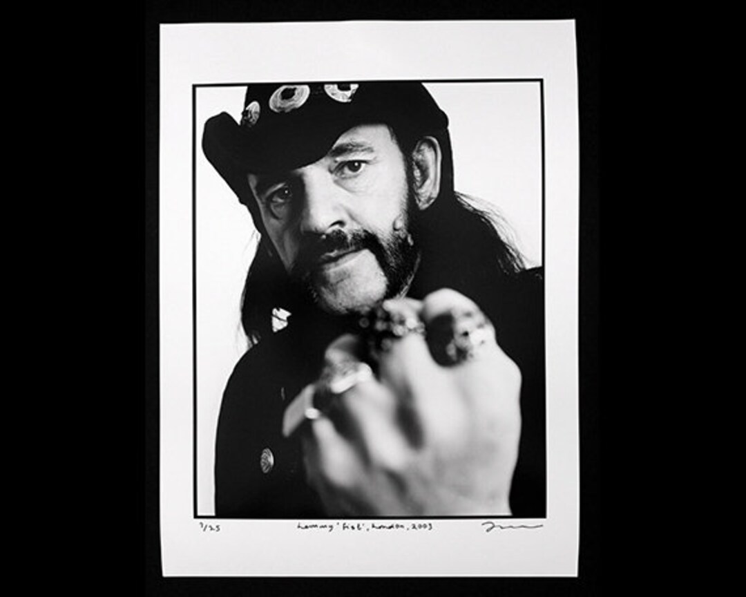 LEMMY KILMISTER of MOTORHEAD 'fist' London 2002, Limited Edition Print ...