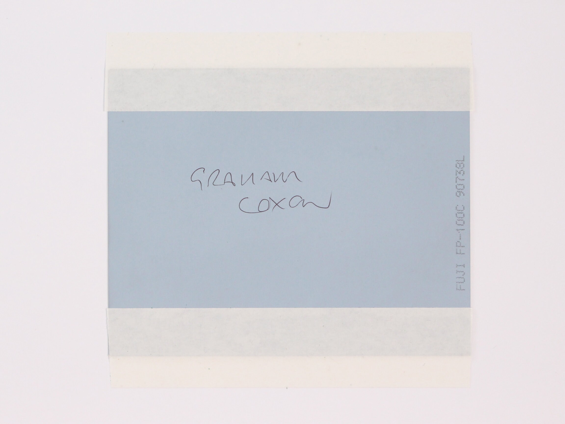 GRAHAM COXON London 2001, Unique Mounted Vintage Polaroid, Signed by ...