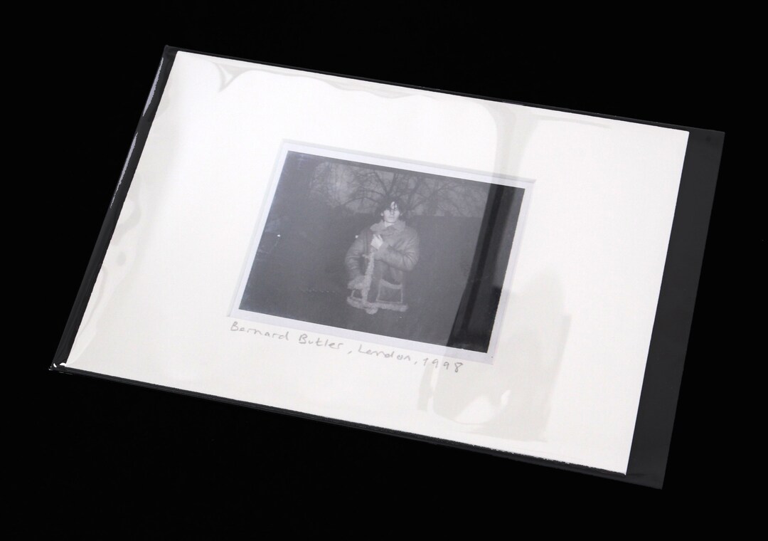 BERNARD BUTLER London 1998, Unique Mounted Vintage Polaroid, Signed by ...