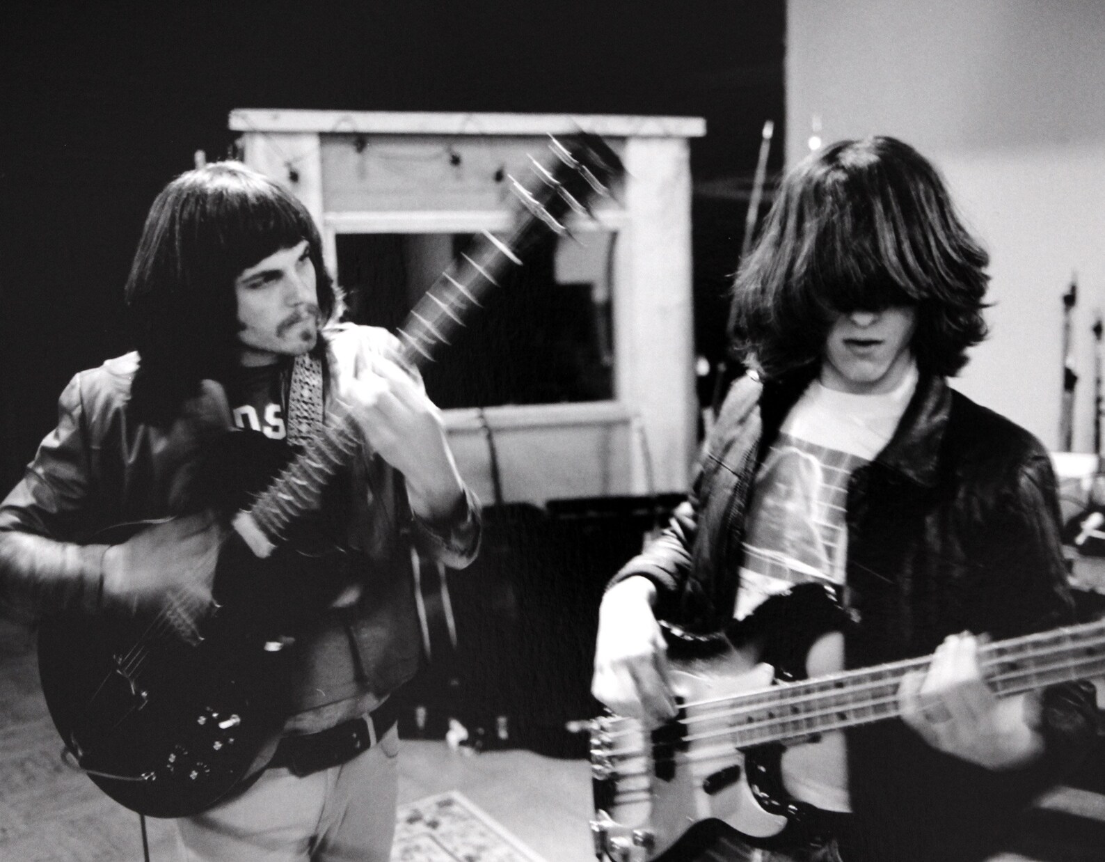 KINGS OF LEON Caleb & Jared Followill in the Studio, Los Angeles, 2003 ...