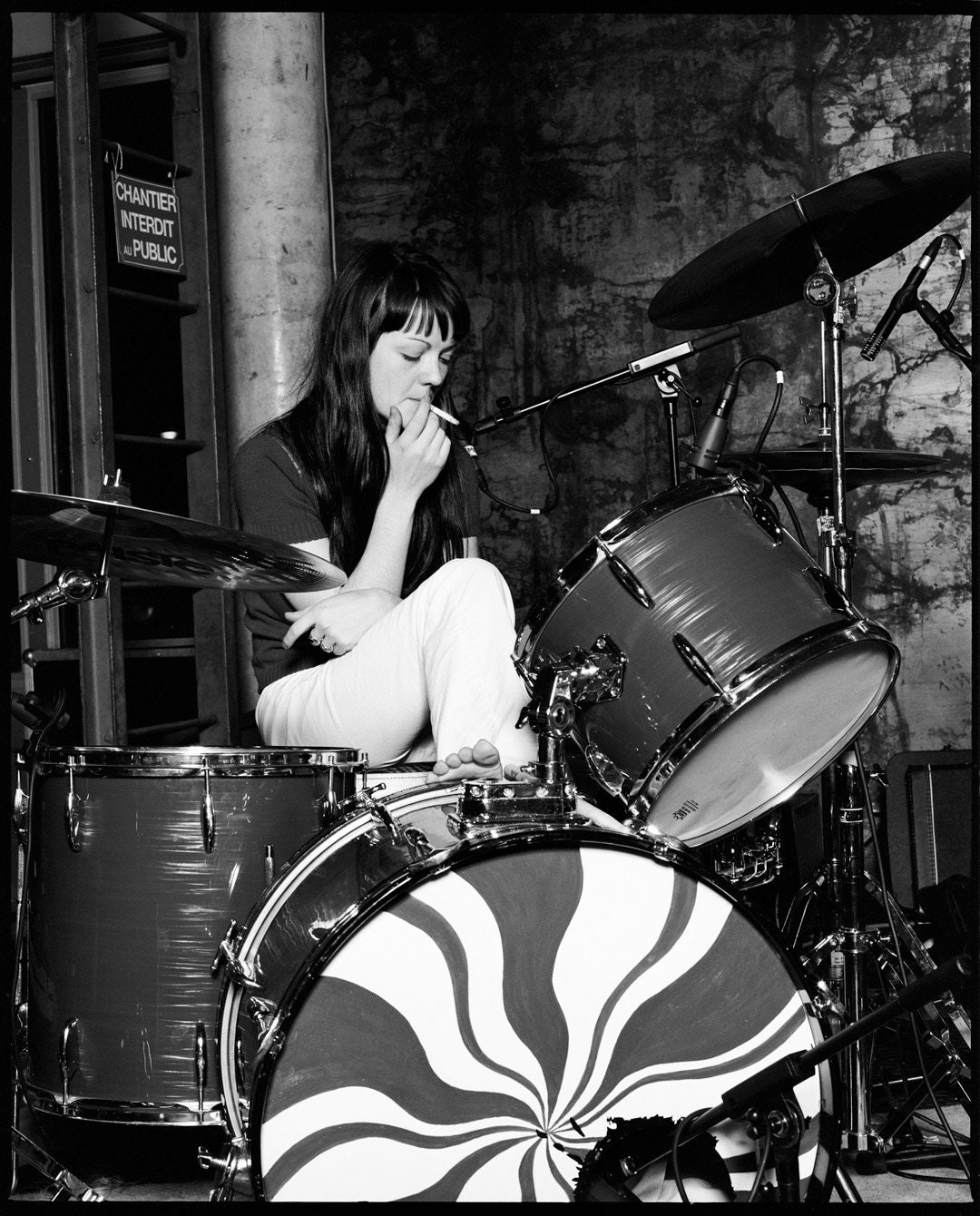 MEG WHITE of the White Stripes 'soundcheck' 2001, Limited Edition Print ...