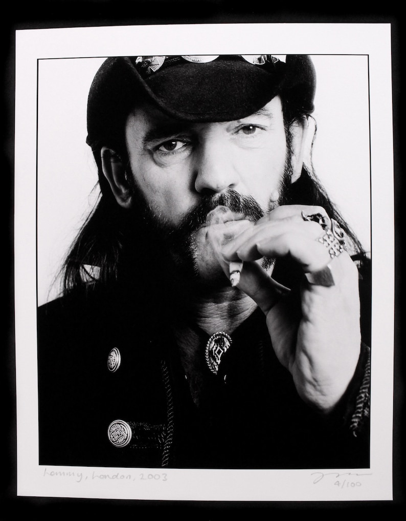 LEMMY KILMISTER of MOTORHEAD 'smoking' London, 2002, Limited Edition ...